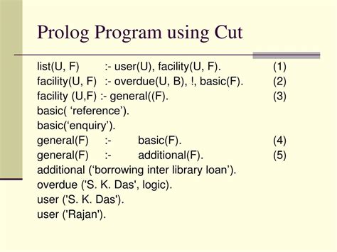 Ppt Advanced Features In Prolog Powerpoint Presentation Free Download Id2970233