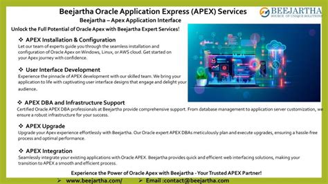 Oracleapex Beejartha Apexintegration Beejartha Llc