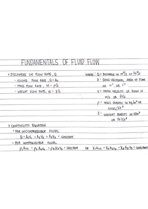 SOLUTION Fundamentals Of Fluid Flow With Examples Studypool