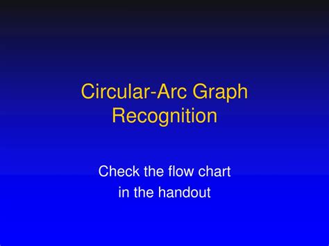 Ppt Circle Graph And Circular Arc Graph Recognition Powerpoint Presentation Id