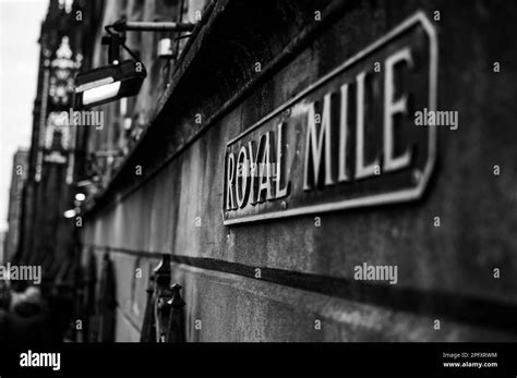 Royal mile Black and White Stock Photos & Images - Alamy