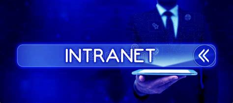 Handwriting Text Intranet Concept Meaning Local Or Restricted Communications Network Especially