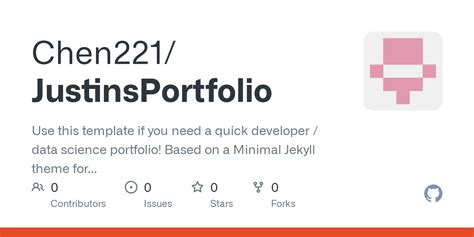 Github Chen221justinsportfolio Use This Template If You Need A