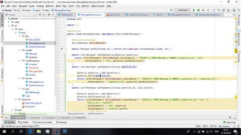 Java Пытаюсь написать мультипоточный сервер на Spring Hibernate
