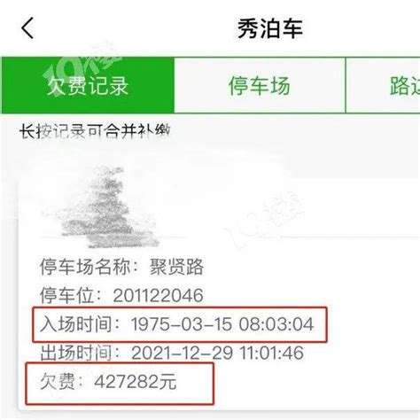 嘉兴小伙停车3小时，欠费42万！入场时间竟成1975年！网友神评：停了几十年啊！停车费费用位数