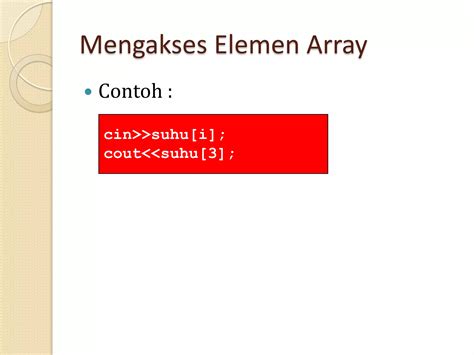 Materi Kuliah 15 Array Part 1 Ppt
