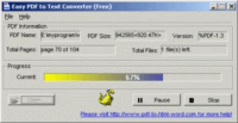easy pdf to text converter 2 0 download free trial pdf2text exe