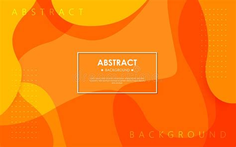 Dynamic Orange Textured Background Design In 3d Style With Orange Color Stock Vector
