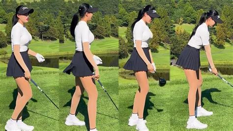Klpga 프로 장원주 미녀골퍼의 활홀한 골프기초스윙 Youtube