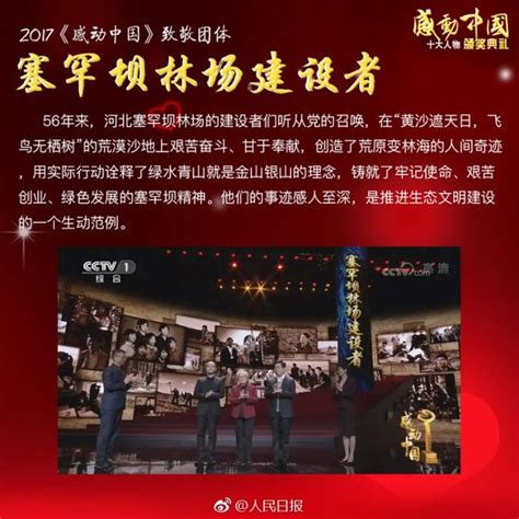 轉發致敬2017年度感動中國十大人物事跡頒獎詞 每日頭條