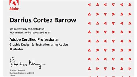 Darrius Barrow On Linkedin Freelancer Art Certificate Adobeillustrator Certifications Happy