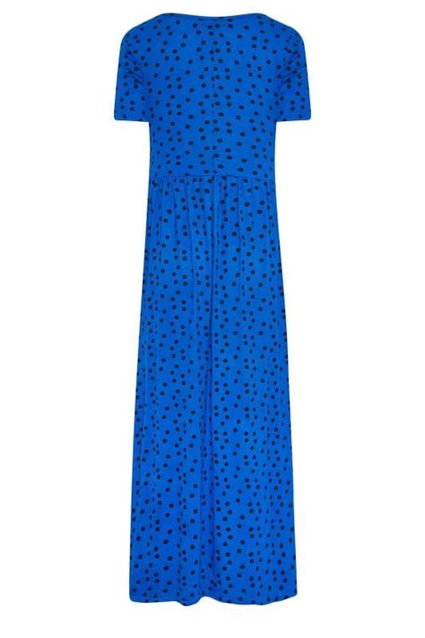Lts Tall Cobalt Blue Polka Dot Maxi Dress Long Tall Sally Lts Tall Cobalt Blue Polka Dot Maxi Dress Long Tall Sally