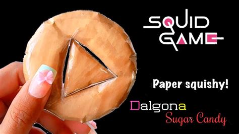 How To Make Dalgona Candy Paper Squishies Youtube