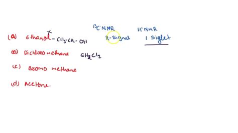 SOLVED The 13C NMR Spectrum Of A Compound A Contains Two Signals And In The 1H NMR Spectrum
