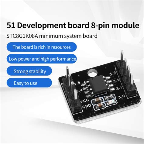 Stc8g1k08a Minimum System Board Core Board 51 Microcontroller Development Board 8 Pin Module