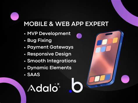 Bubble Io Bubble Developer Bubble Mobile App Bubble Mvp Saas Adalo