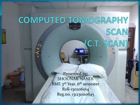 Quality Assurance Programme In Computed Tomography Pptx Medical Tests Medical Health