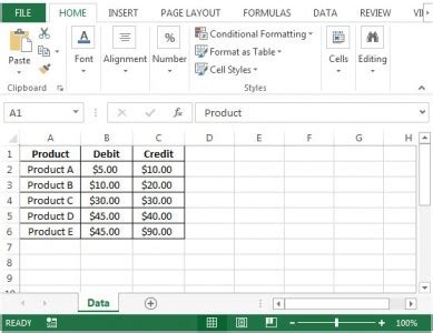 Adding A Running Balance Calculation Column In Microsoft Excel