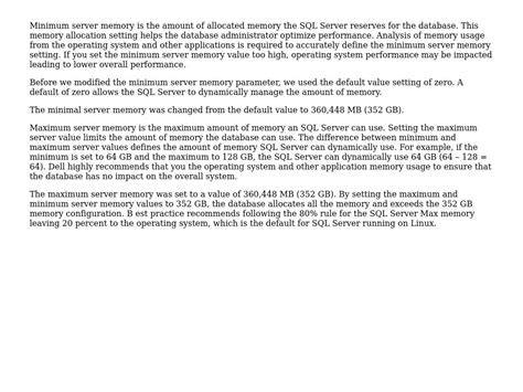 Minimum And Maximum Server Memory Modernize Your Microsoft Sql Server