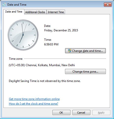 How To Change Internet Time Server Settings In Windows