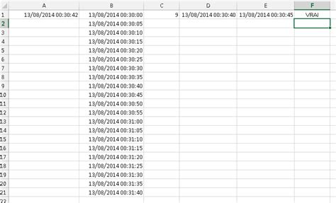 excel compare two date times with tolerance stack overflow