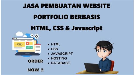 Khusus Jasa Pembuatan Website Portfolio Berbasis Html Css And Javascript