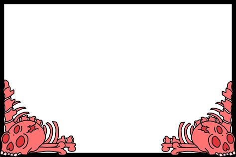 Halloween Pile Of Human Bones Border Graphic By Arsa Adjie · Creative