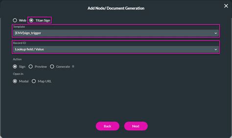 Environment Variables Sign Trigger Titan Web