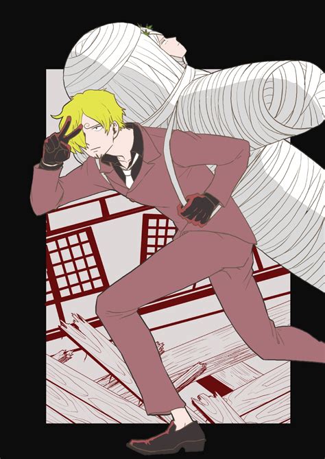 Roronoa Zoro And Sanji One Piece Drawn By Nyaaoo Danbooru