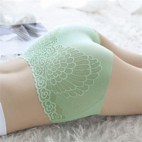 Ok Bra New Ice Silk Seamless Panties Hollow Butterfly Pattern Skin