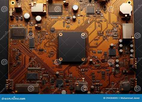 Missing Components Render The Top View Of The Pcb Incomplete Stock Illustration Illustration