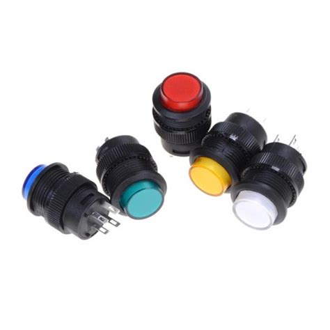 Jual Push Button Led R16 503BD Non Lockin Saklar Switch Lampu Led 16mm 4pin Shopee Indonesia