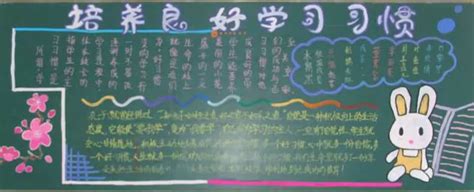 培养良好学习习惯黑板报 5 校园学习黑板报 地理教师网