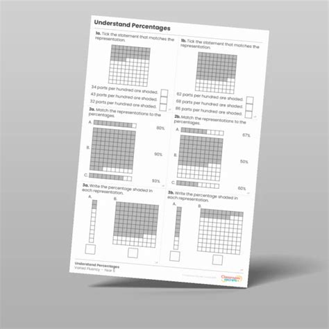 Year 5 Understand Percentages Varied Fluency 2 Resource Classroom Secrets