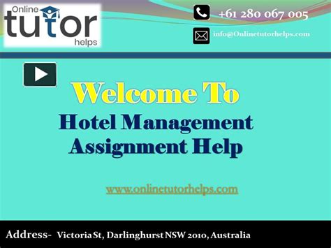 ppt hotel management assignment help ppt powerpoint presentation free to download id