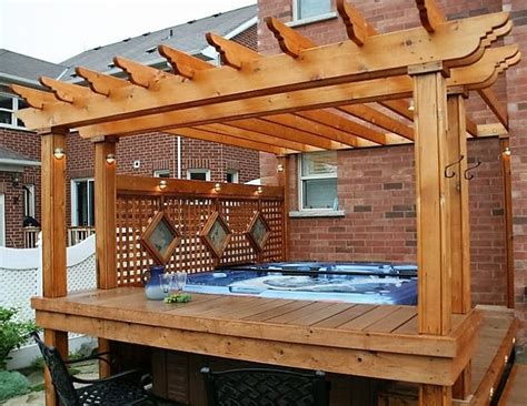 Hot Tub Pergola Idea Hot Tub Gazebo Hot Tub Pergola Hot Tub Deck