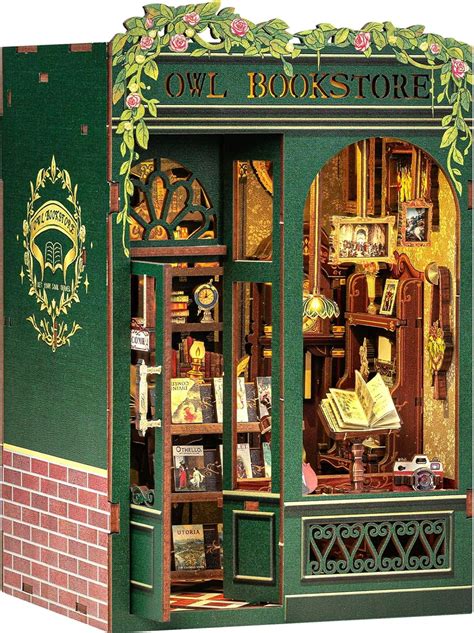Book Nook Kit Diy Scene Miniature House Kit Tiny House Mini Booknook