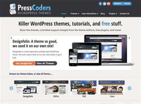 Theme Showcase Press Coders