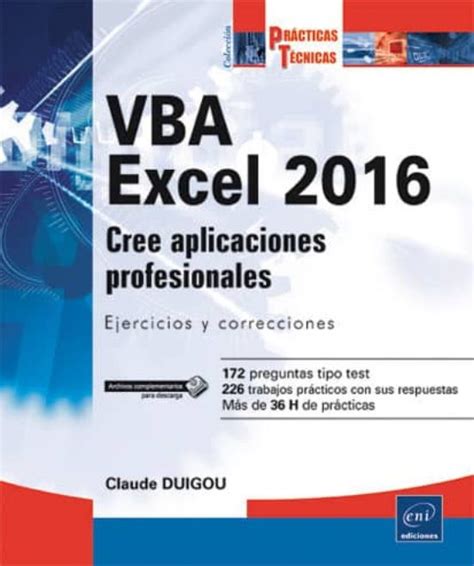 vba excel 2016 libro del 2016 escrito por duigou claude isbn 9782409002717 la vanguardia