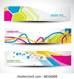 Abstract Header Vector Set 1 Stock Vector Royalty Free 64563457 Shutterstock