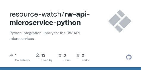 Github Resource Watchrw Api Microservice Python Python Integration