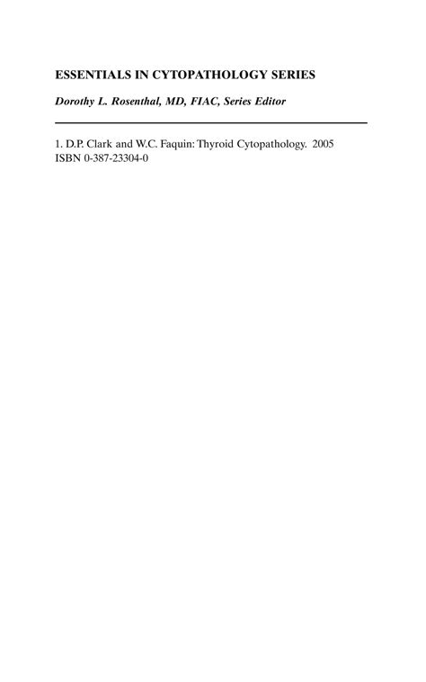 Solution Thyroid Cytopathology Springer 2005 Studypool