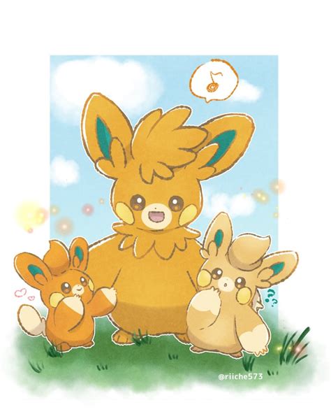 Pawmi Pawmot And Pawmo Pokemon Drawn By Chira Riiche Danbooru