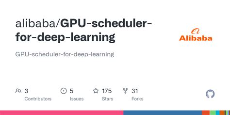 Github Alibabagpu Scheduler For Deep Learning Gpu Scheduler For Deep Learning