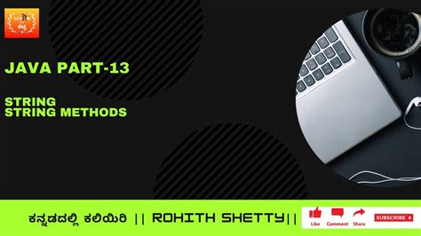 Learn Java In Kannada Part 13 Strings Youtube