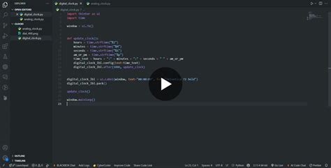 Python Tkinter Clockproject Analogclock Digitalclock Systemtron