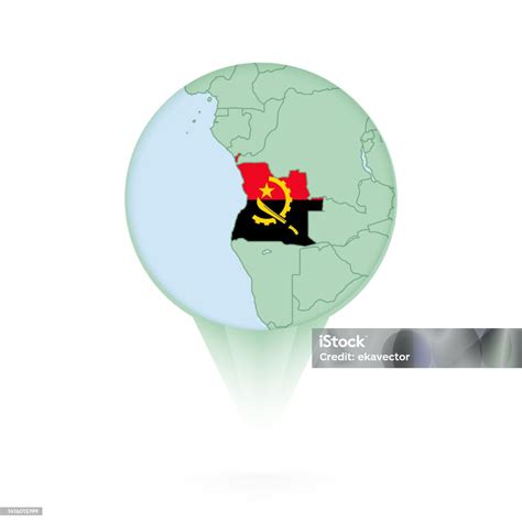 앙골라지도 앙골라지도와 깃발이있는 세련된 위치 아이콘 마체테에 대한 스톡 벡터 아트 및 기타 이미지 마체테 0명 그림자 Istock