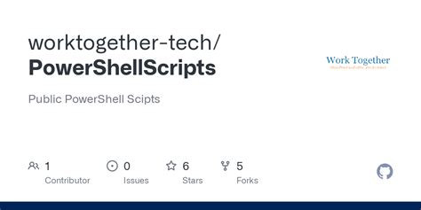github worktogether tech powershellscripts public powershell scipts