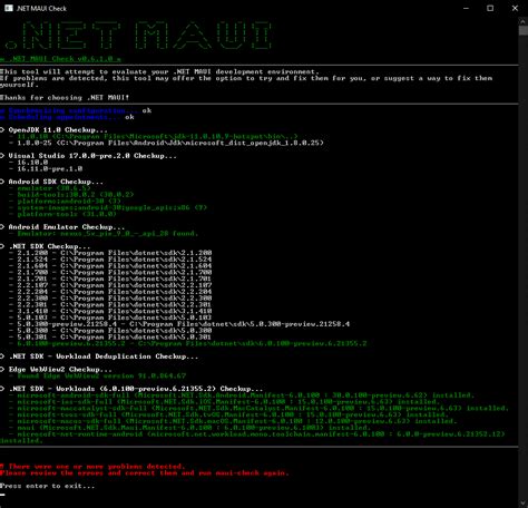 0 6 1 does not finish properly · issue 69 · redth dotnet maui check