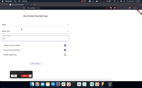 A Customizable Drawer From Any Horizontal Side Of The Screen In Your Flutter Applications